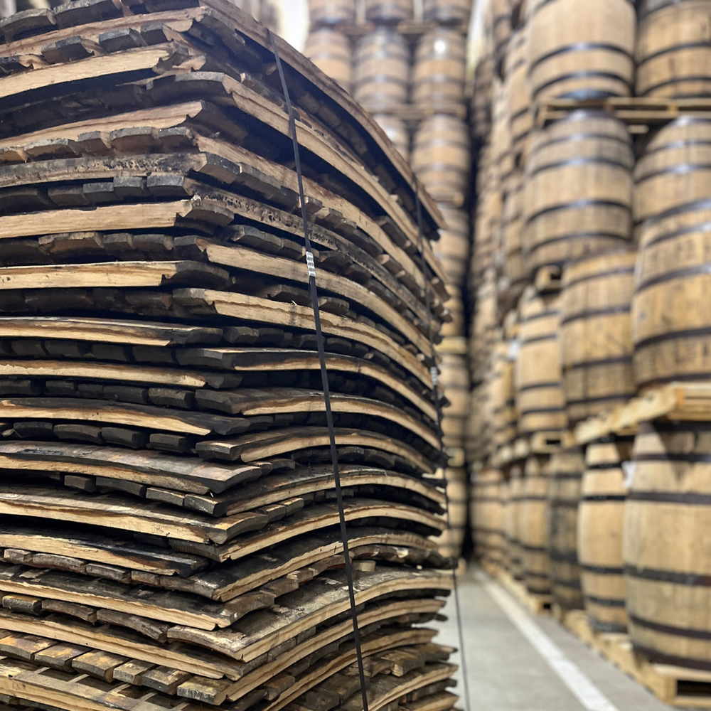 Kentucky Bourbon/Whiskey Barrel Staves - Half Pallet Quantity