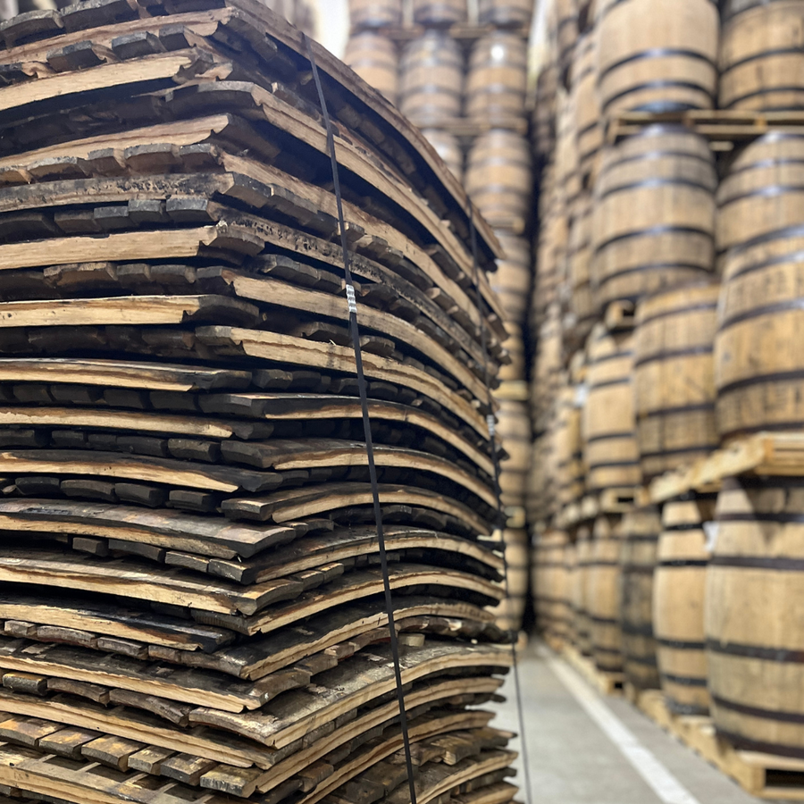 Kentucky Bourbon/Whiskey Barrel Staves - Half Pallet Quantity