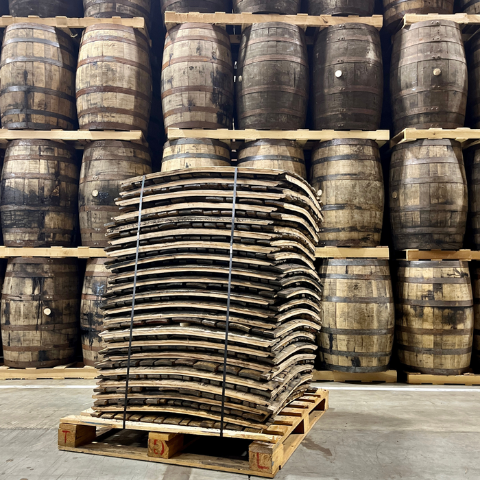Kentucky Bourbon/Whiskey Barrel Staves - Half Pallet Quantity