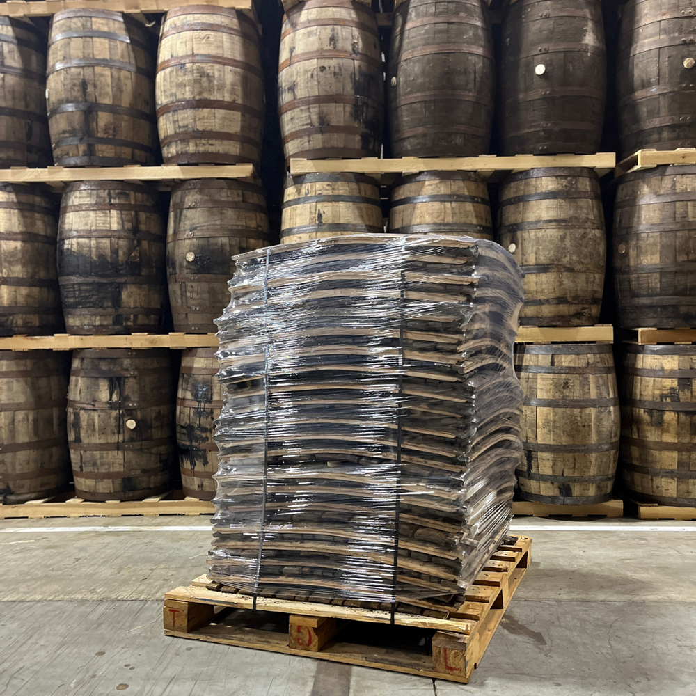 Kentucky Bourbon/Whiskey Barrel Staves - Half Pallet Quantity