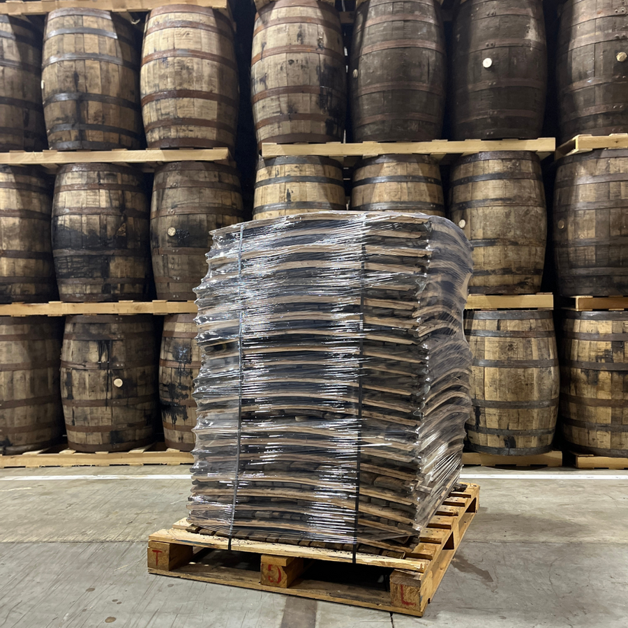 Kentucky Bourbon/Whiskey Barrel Staves - Half Pallet Quantity